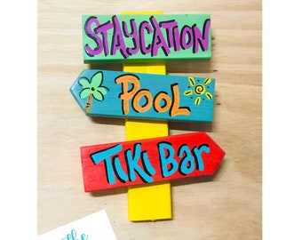 Tiki Directional Signs - Etsy