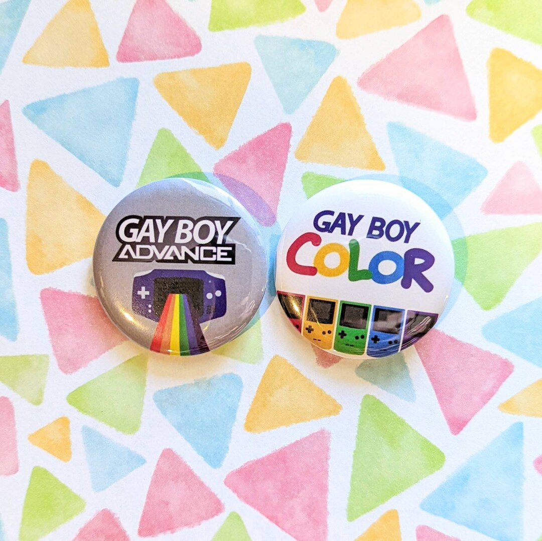 Gayboy Color & Advance Button Set - Etsy
