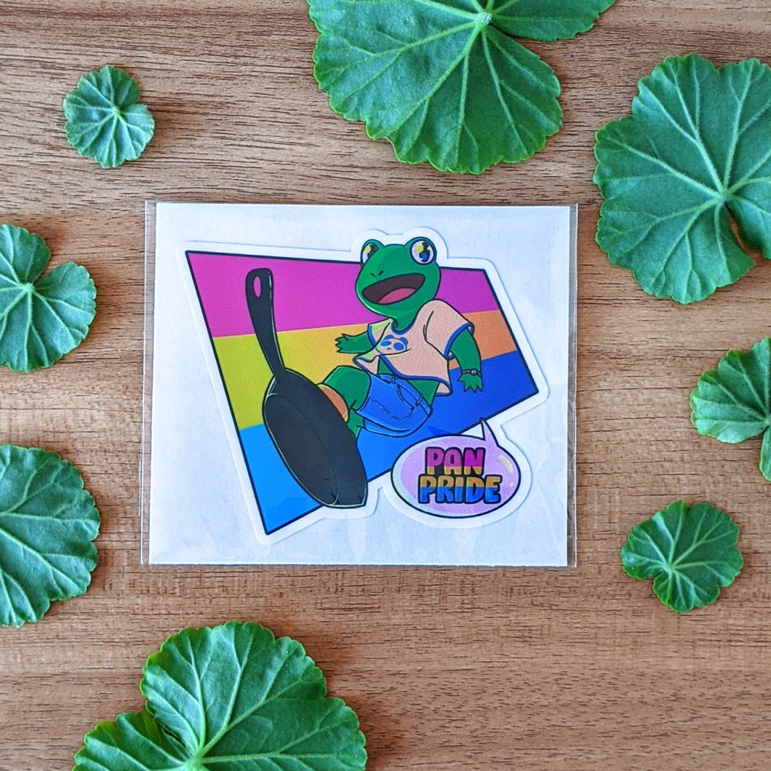 Pansexual Frog Vinyl Sticker - Etsy