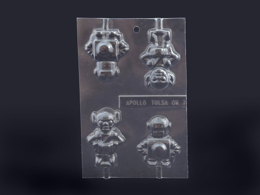 Vintage 1980's Apollo Candy Chocolate Mold - Robot and Alien Mold - Etsy