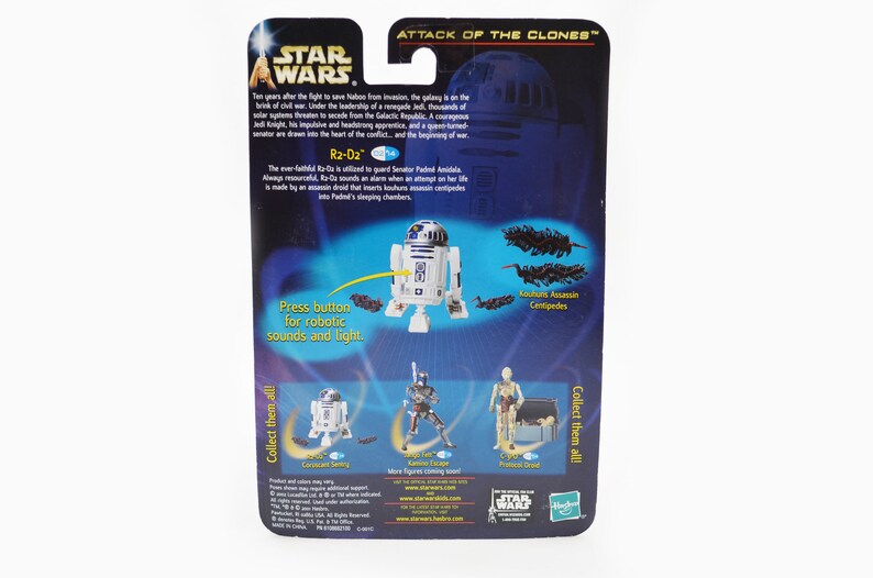 2002 R2-D2 Star Wars Saga Series Action Figure - New on Card - Attack ...