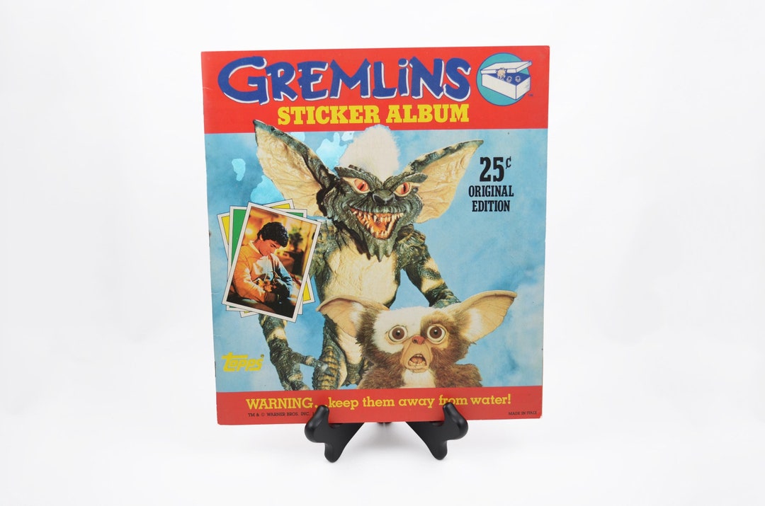 Vintage 1984 Gremlins Sticker Album Italy New Unused Blank Topps 26 ...