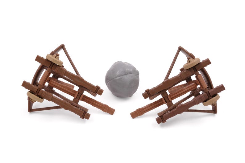 Star Wars Endor Attack Rock Launcher Catapults and Boulder - Star Wars ...