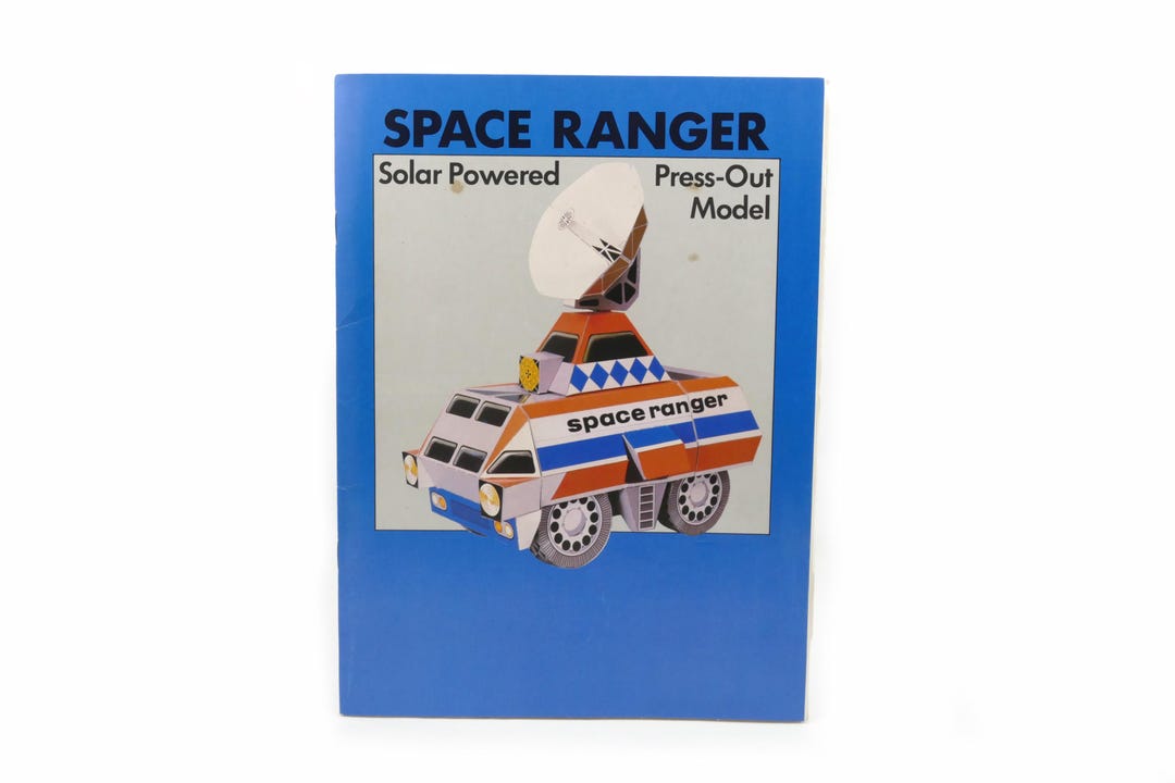 Vintage 1980s Space Ranger Press Out Model Lunar Rover Model Paper ...