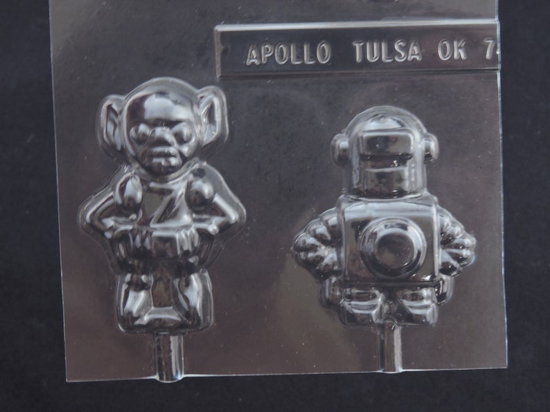 Vintage 1980's Apollo Candy Chocolate Mold - Robot and Alien Mold - Etsy