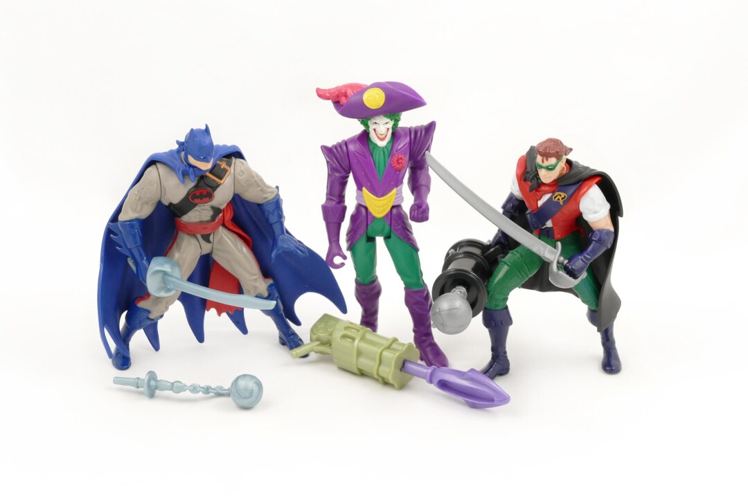 Vintage 1995-1996 Pirate Edition Batman, Robin, and Joker Action ...