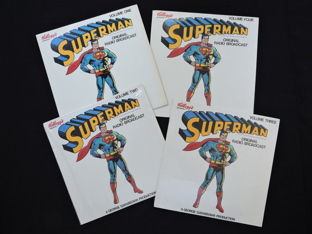 Vintage Superman 1974 Kellogg's LP Records Complete Set Volume 1 ...