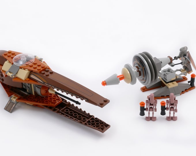 Star Wars Lego 4478 Geonosian Fighter Ship, Cannon, Geonosian Warriors ...