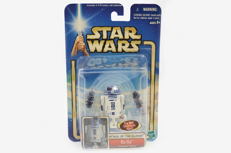 2002 R2-D2 Star Wars Saga Series Action Figure - New on Card - Attack ...