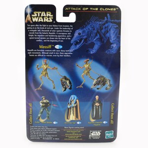 2002 Massiff Star Wars Saga Series Action Figure New on Card Attack of ...