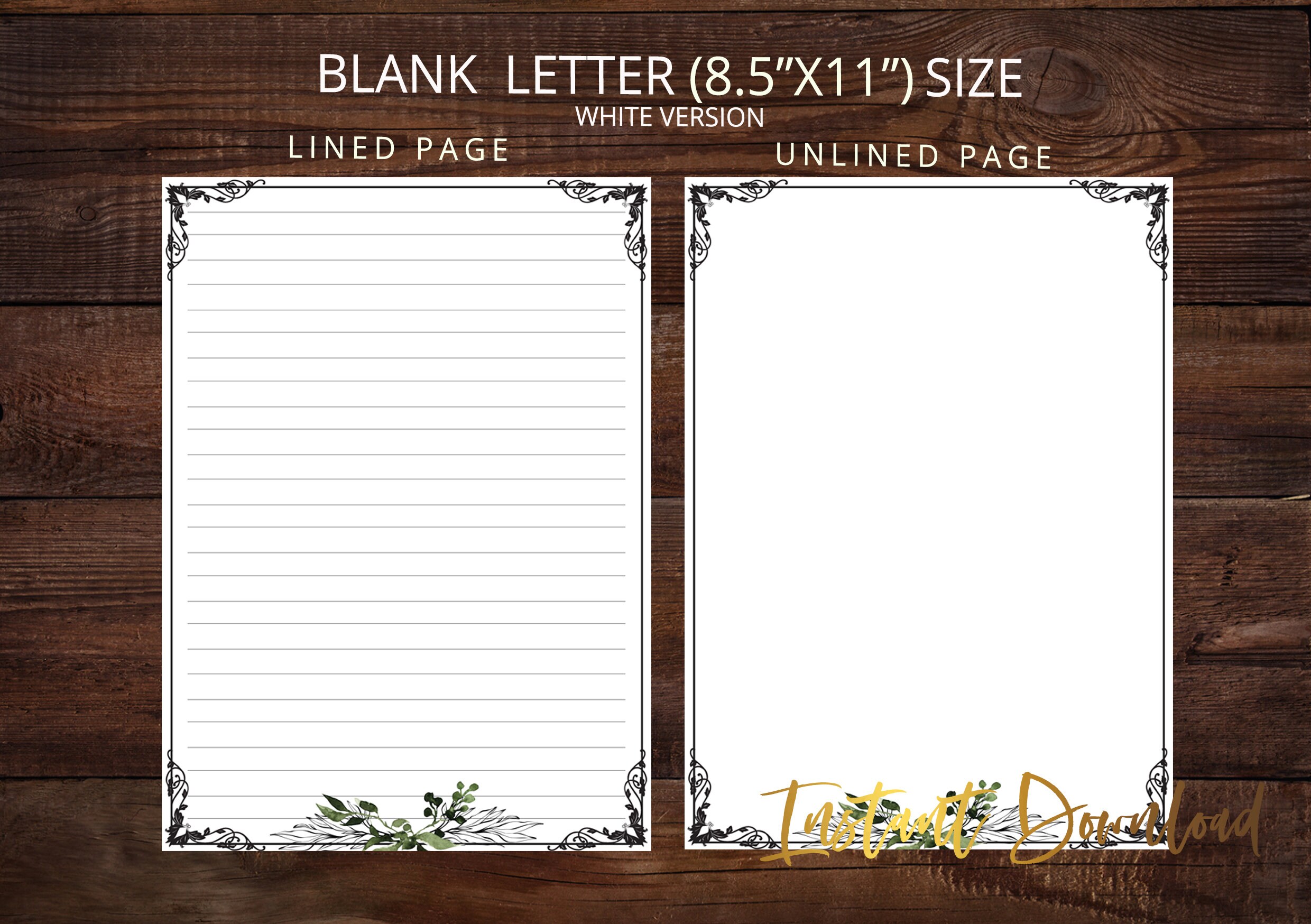 Digital Grimoire Book of Shadows Pages, Printable Blank Book Grimoire ...