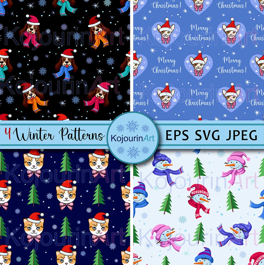 Christmas Pattern Svg, Winter Pattern Svg, Christmas Bundle Svg ...