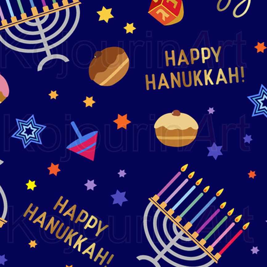 Hanukkah Digital Paper Digital Pattern Pattern Pdf - Etsy