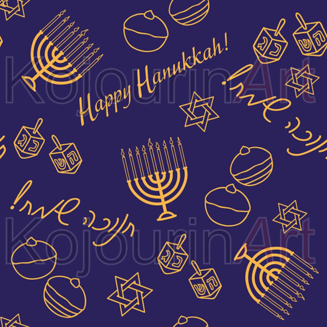 Hanukkah Svg Hanukkah Digital Paper Menorah Svg Digital - Etsy