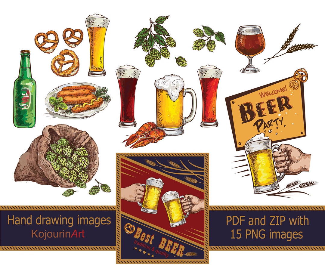 Beer Clipart, Drinks Clipart, Alcohol Clipart, Beer Bottle Clip Art ...