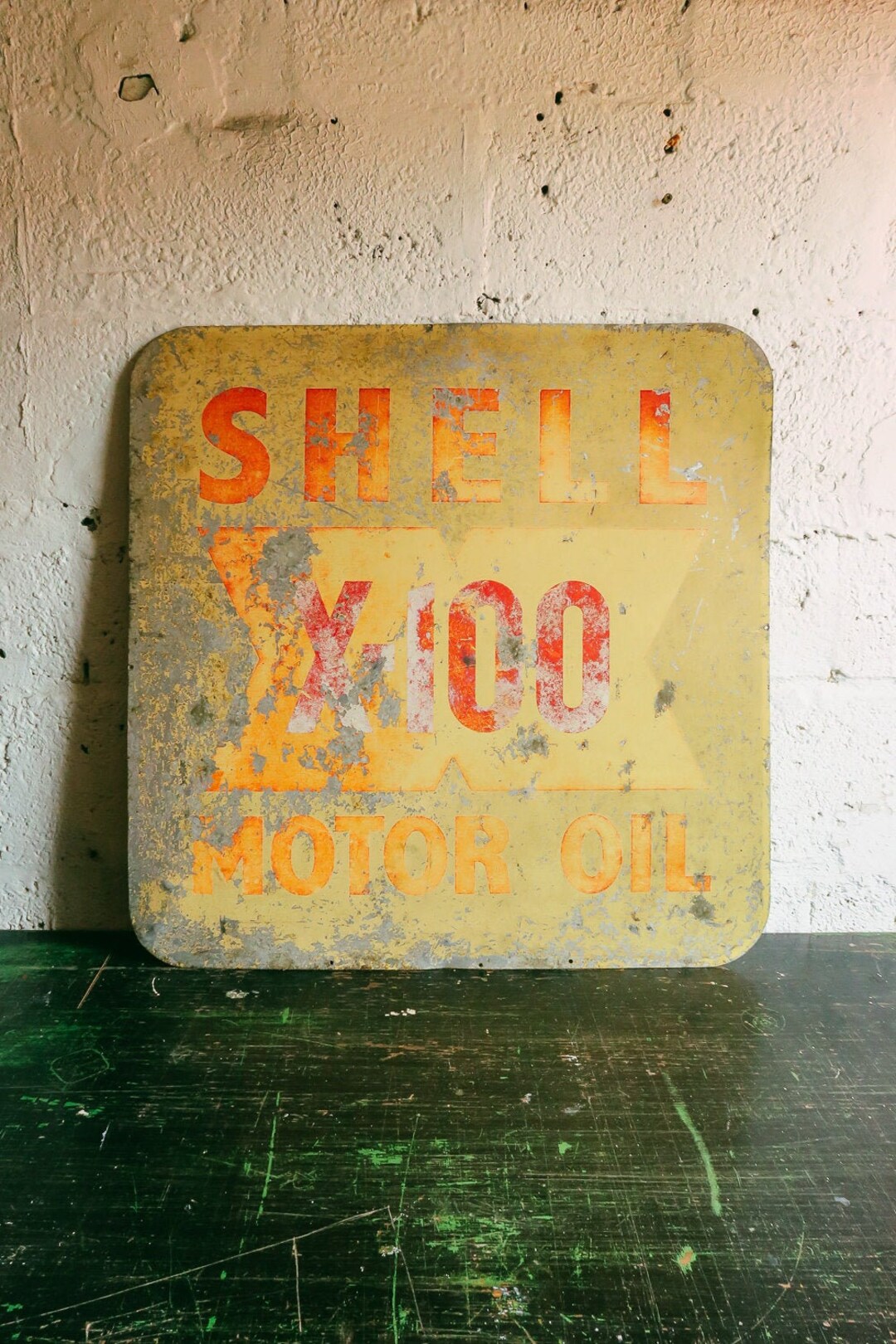 VINTAGE Retro SHELL X-100 Motor Oil Automotive Advertising - Etsy