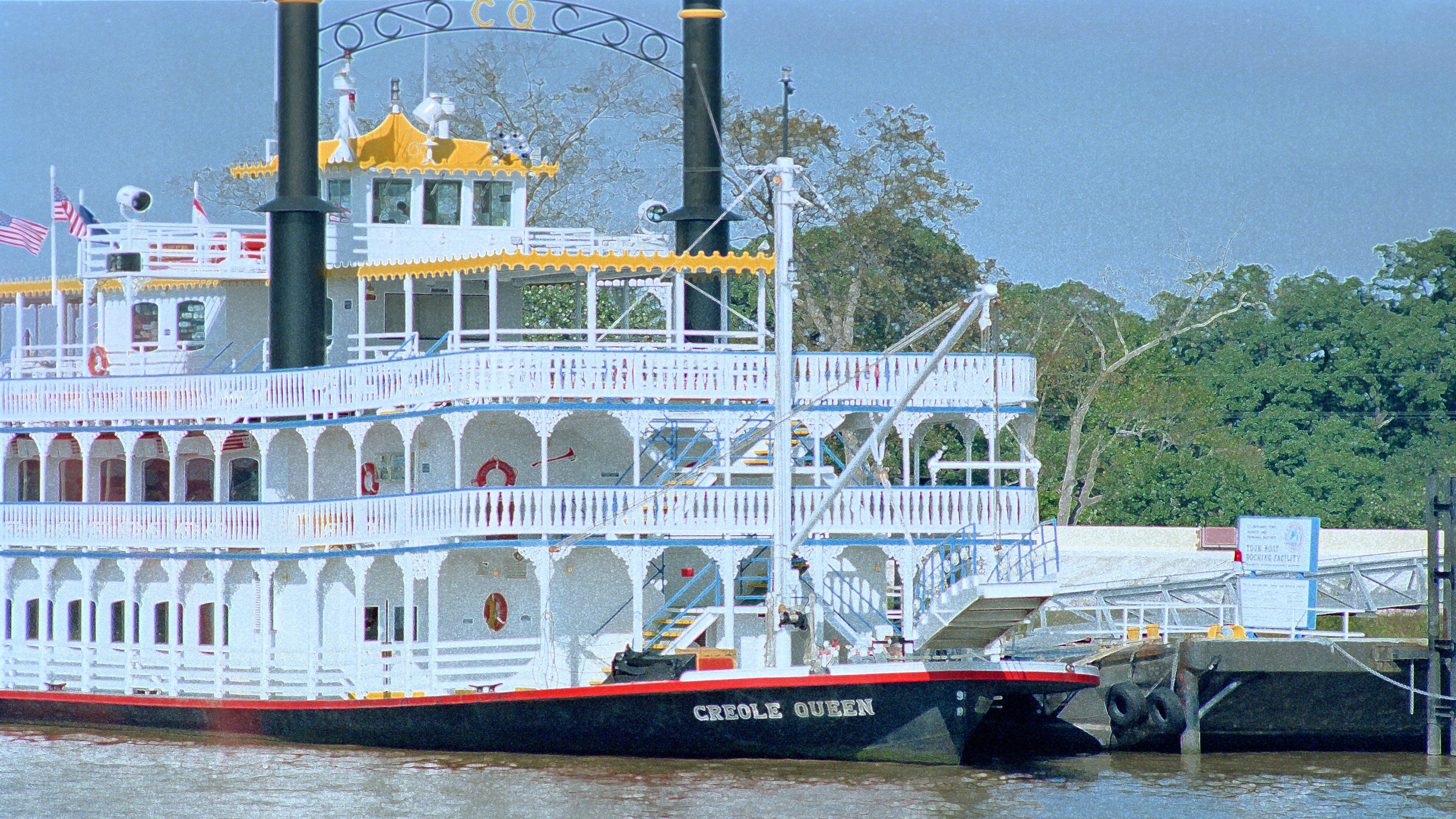 Creole Queen Riverboat New Orleans Manipulated Photograph (3 to 2 and ...