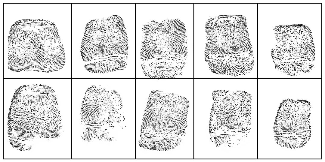 Fingerprint Poster Digital Download Black and White JPG - Etsy