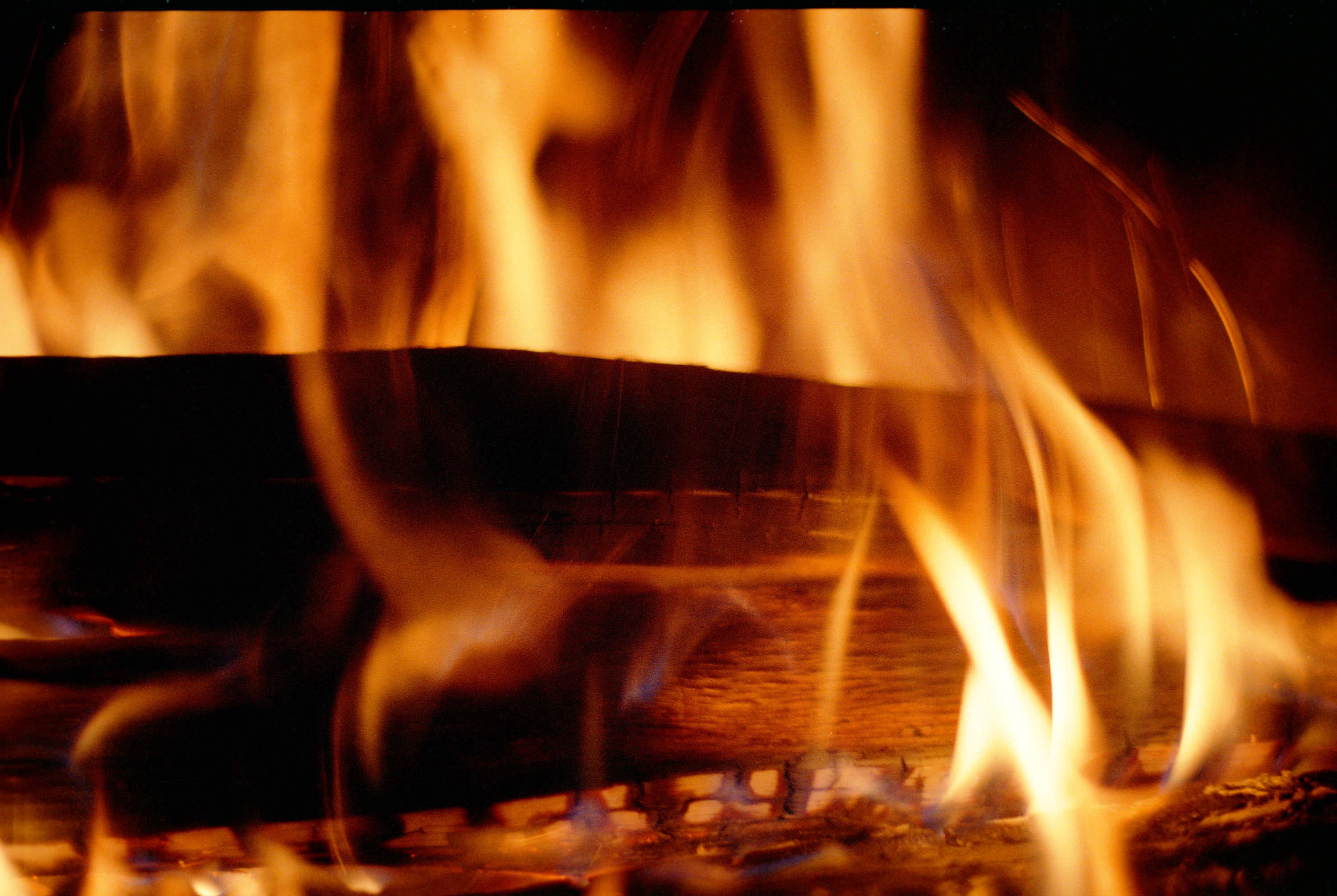 Two Images Fire in a Fireplace Printable Art, Décor, Photography, Color ...