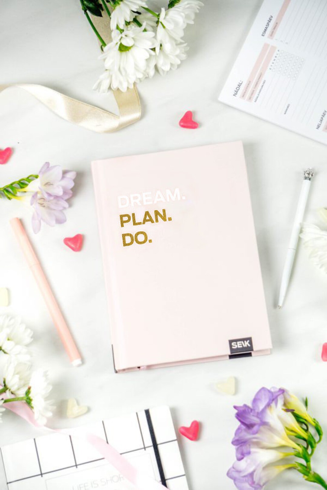 Productivity Planner | Motivational Dream. Plan. Do. Planner | Undated ...