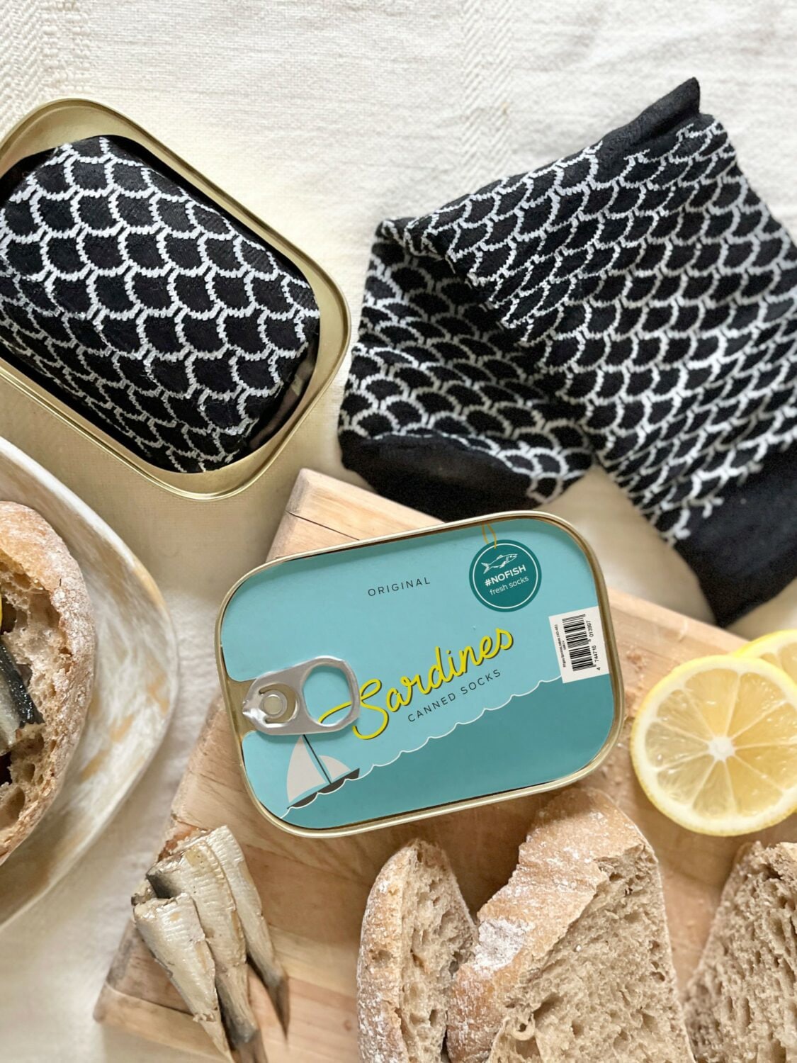 Sardine Socks Canned Fish Socks Fish Socks Funny and Casual Socks for ...