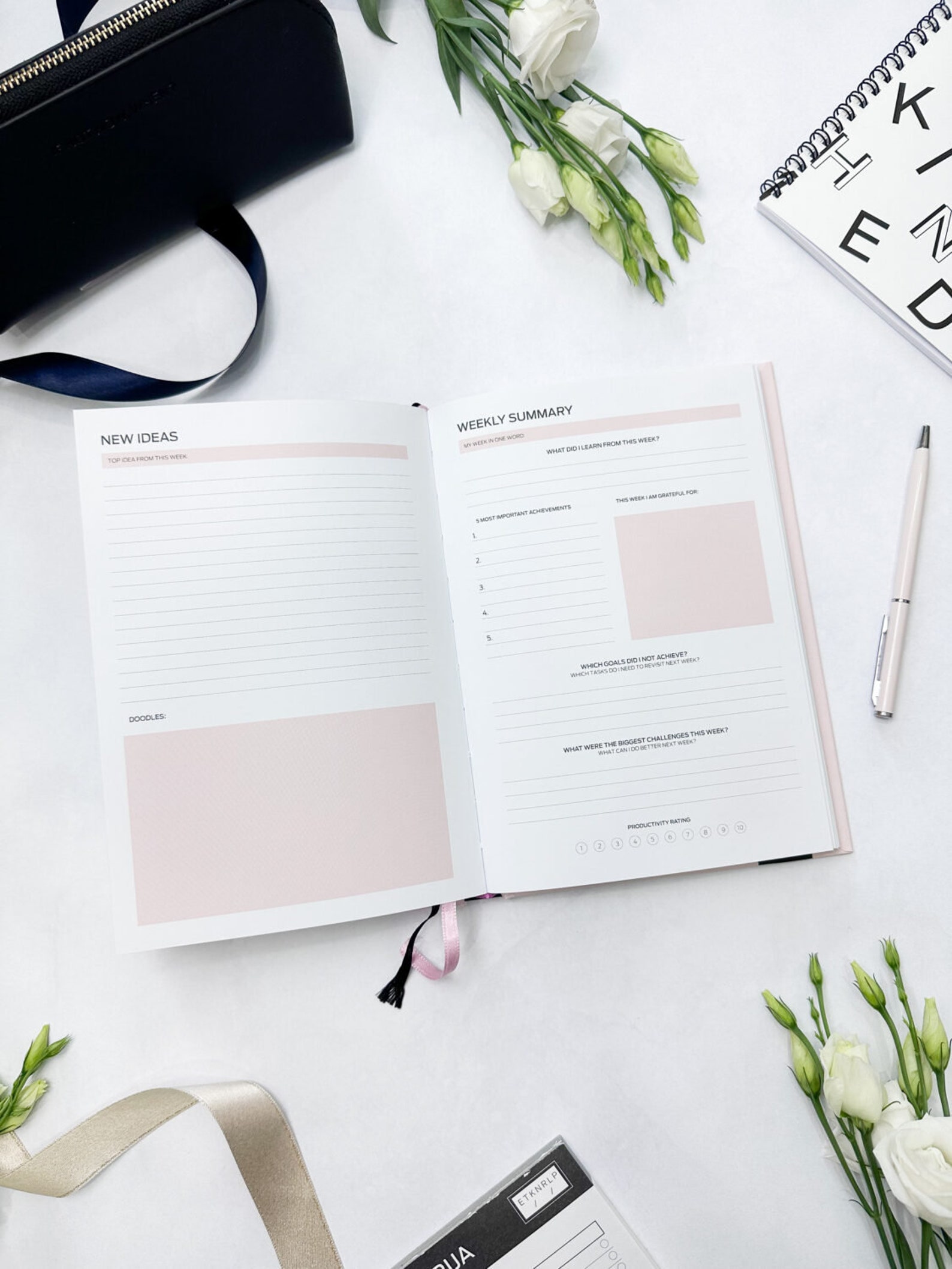 Productivity Planner | Motivational Dream. Plan. Do. Planner | Undated ...