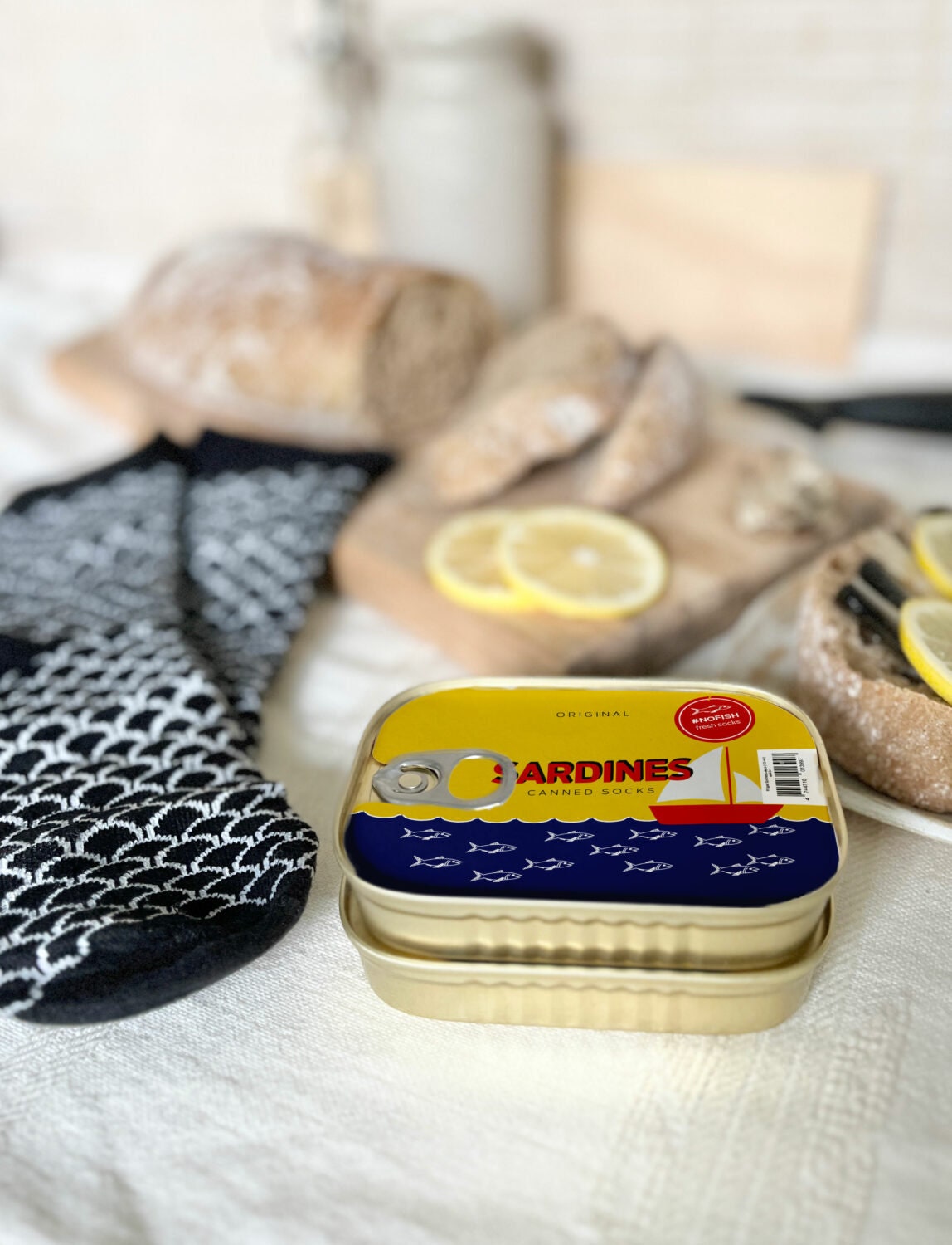 Spanish Sardine Socks Canned Fish Socks Fish Socks Funny and Casual ...