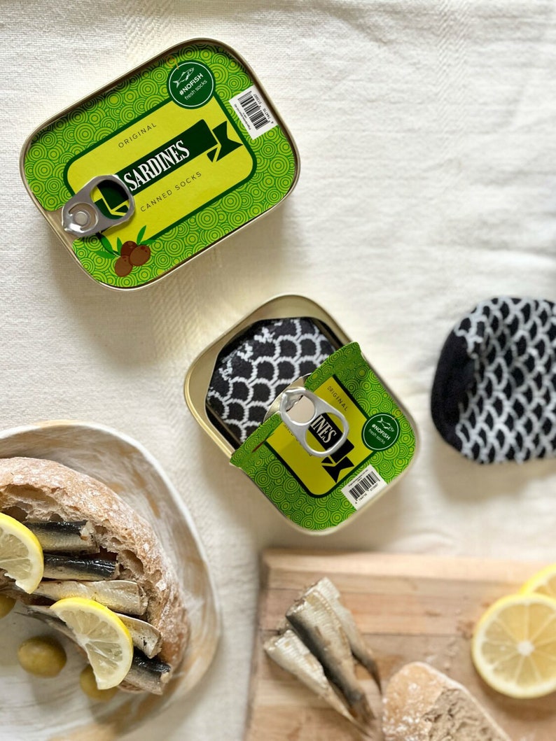 French Sardine Socks | Canned Fish Socks | Fish Socks | Funny and ...