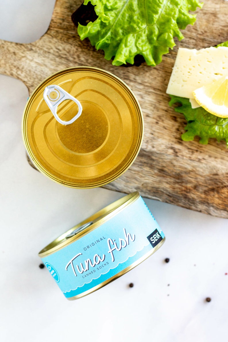 Tuna Fish Canned Socks - Etsy