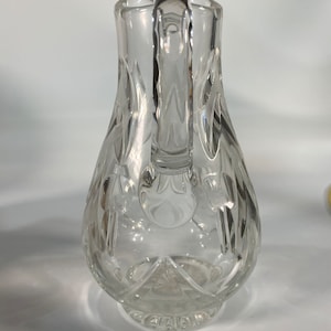 1960s Block Cut Crystal Pitcher - Etsy