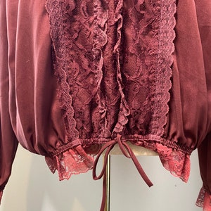1970’s Rust Lace Blouse - Etsy