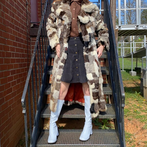 Rabbit Fur Coat - Etsy