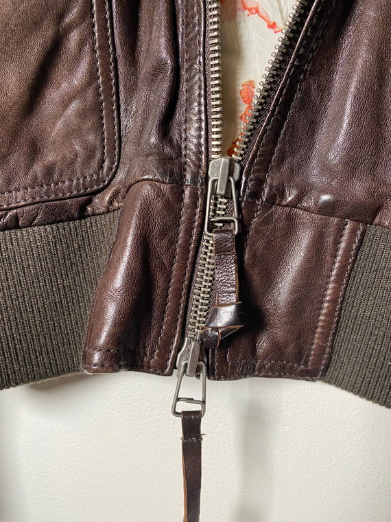 1990's Miss Top Gun Leather Bomber Jacket - Etsy 1990's Miss Top Gun Leather Bomber Jacket - Etsy