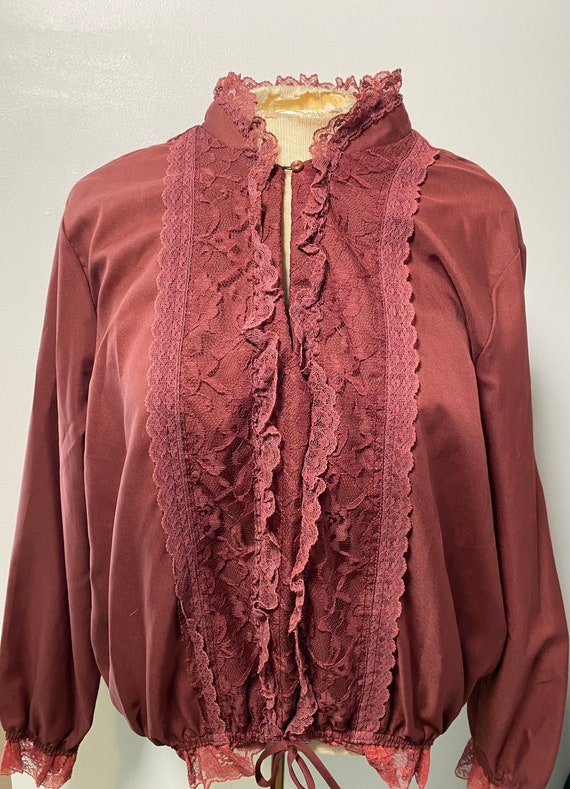 1970’s Rust Lace Blouse - Gem