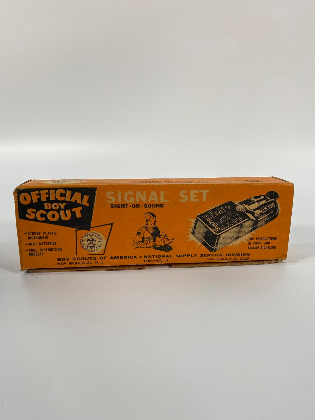 1960s Official Boy Scout Signal empty Box - Etsy