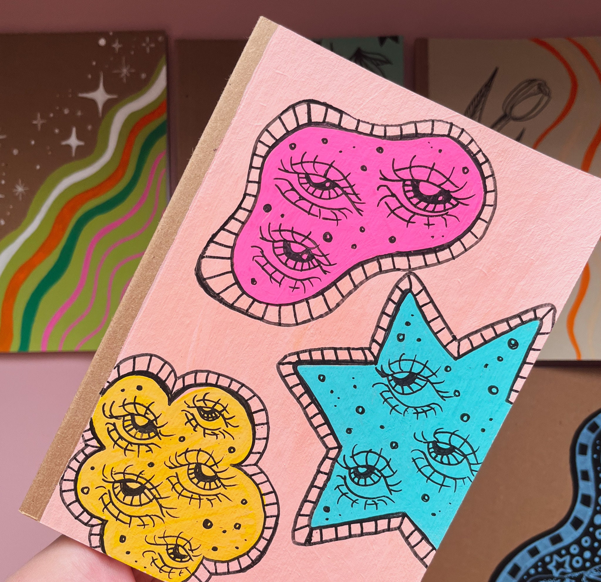 Hand Painted Notebook: Doodle Daze - Etsy