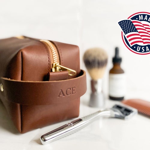 Men's Bathroom Bag Personalized Toiletry Bag - Etsy
