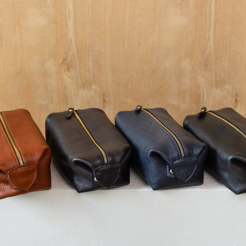 Leather Dopp Kit - Etsy