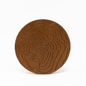 Limited Edition Topographic Coasters. Set of 2 Round Coaster Set ...