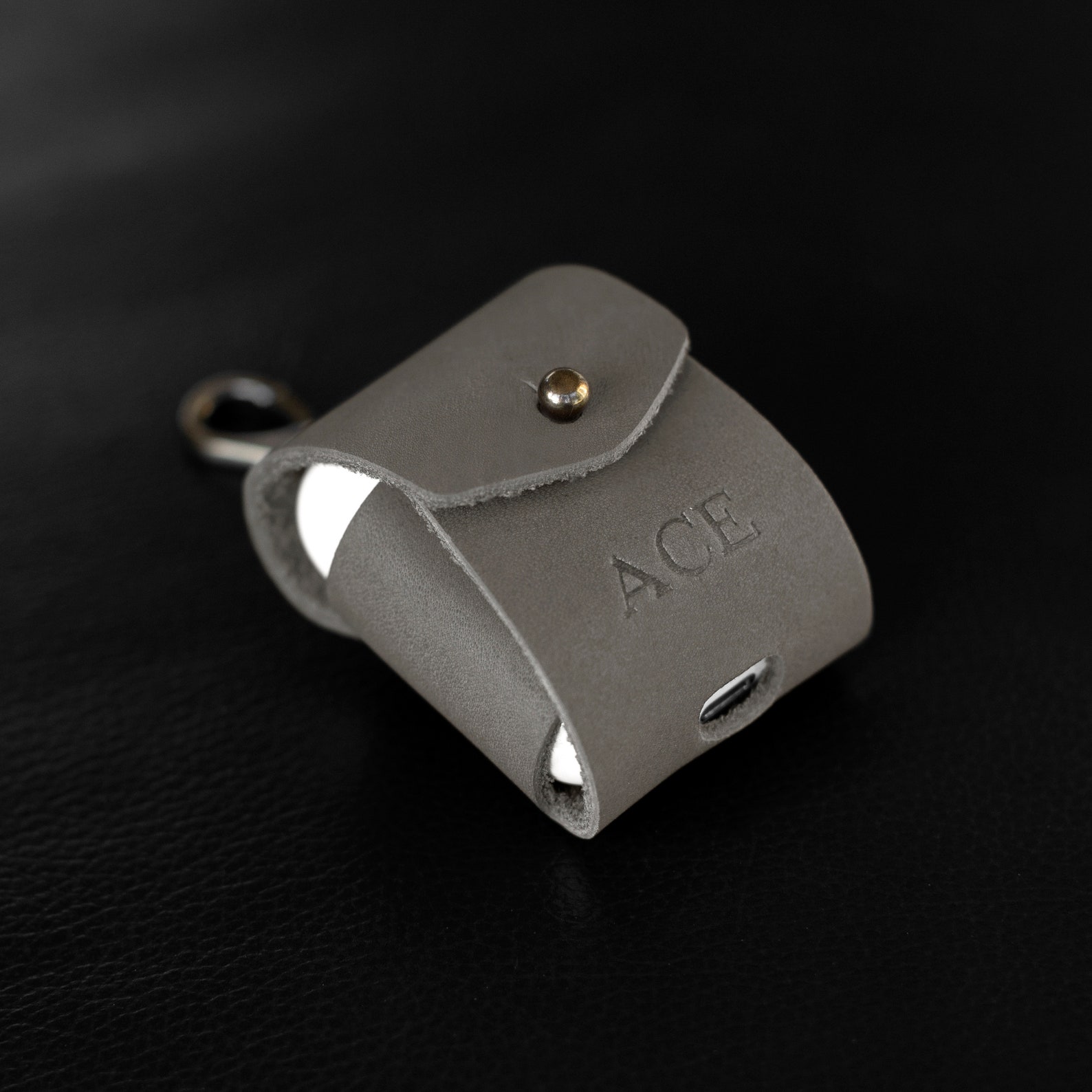 Personalized Leather Airpod Case. Monogrammed Airpod Case. | Etsy