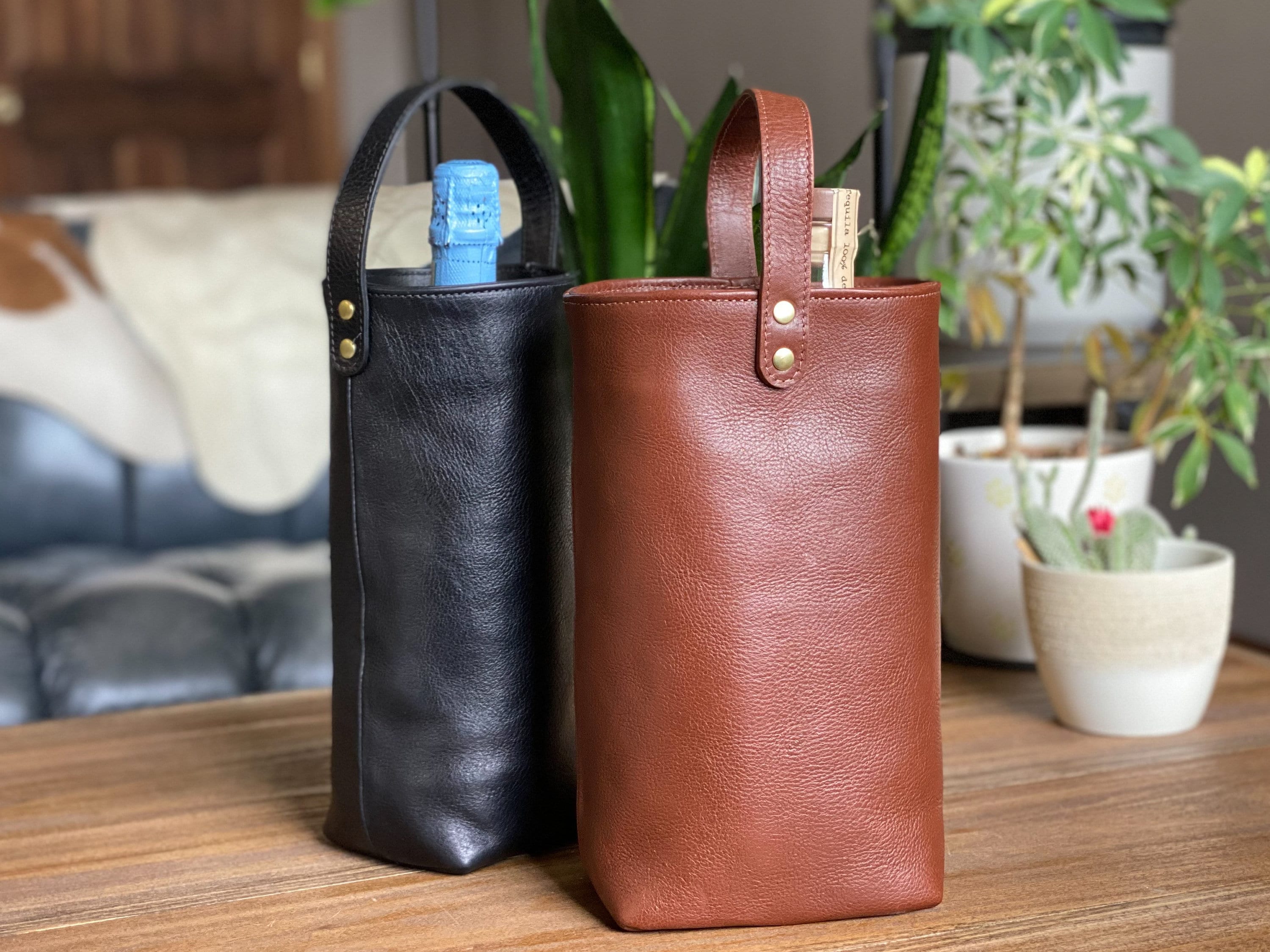 Double Wine Carrier. Personalized Wine Tote. Monogrammed Wine - Etsy