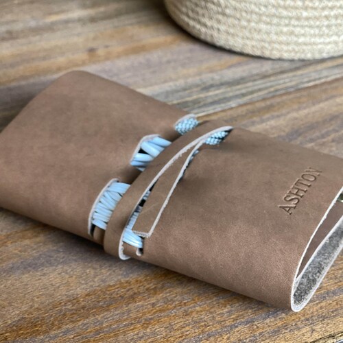 Leather Cord Organizer Personalized Leather Cable Organizer - Etsy