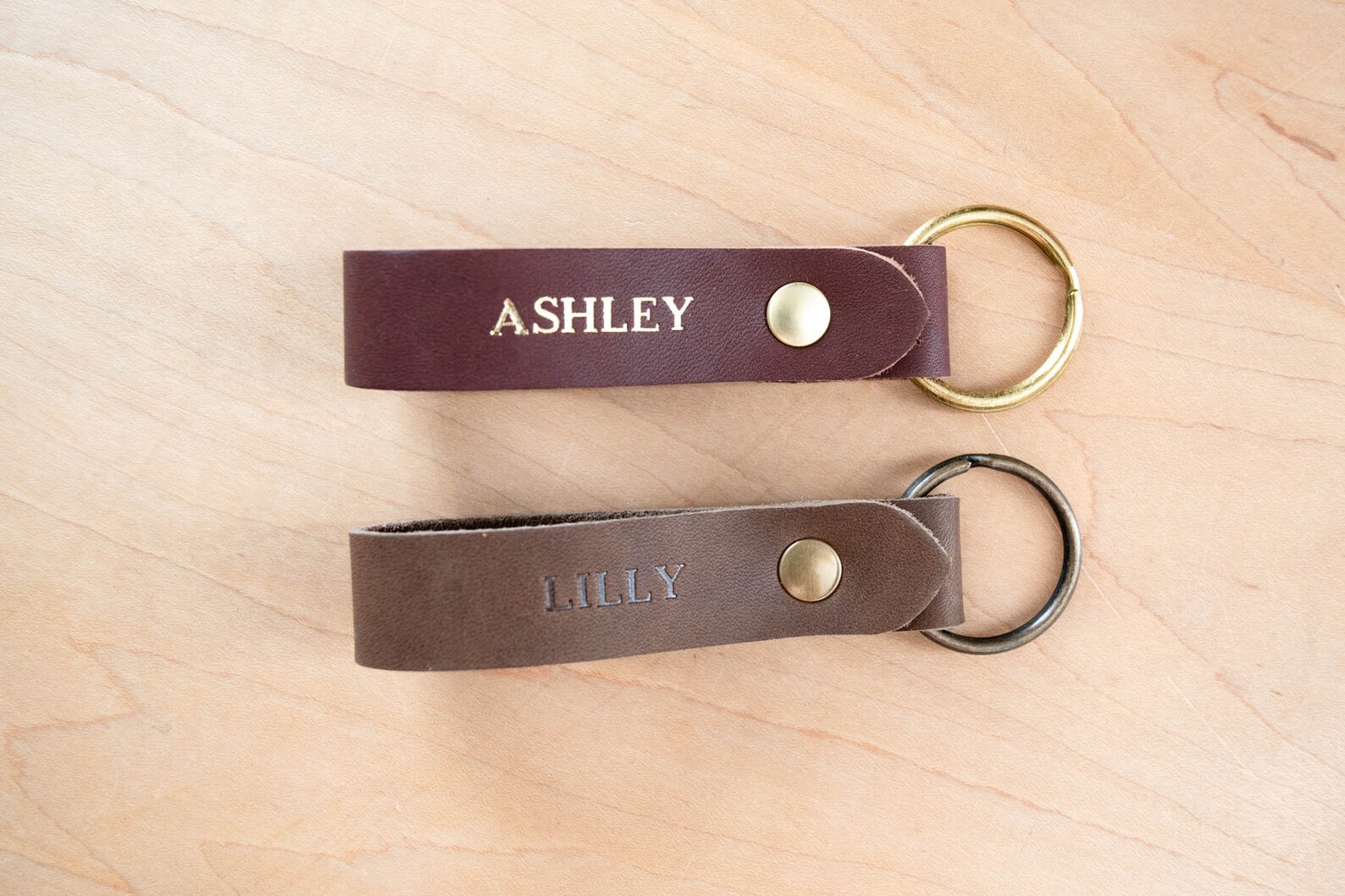 Sustainable Personalized Loop Keychain. Custom Upcycled - Etsy