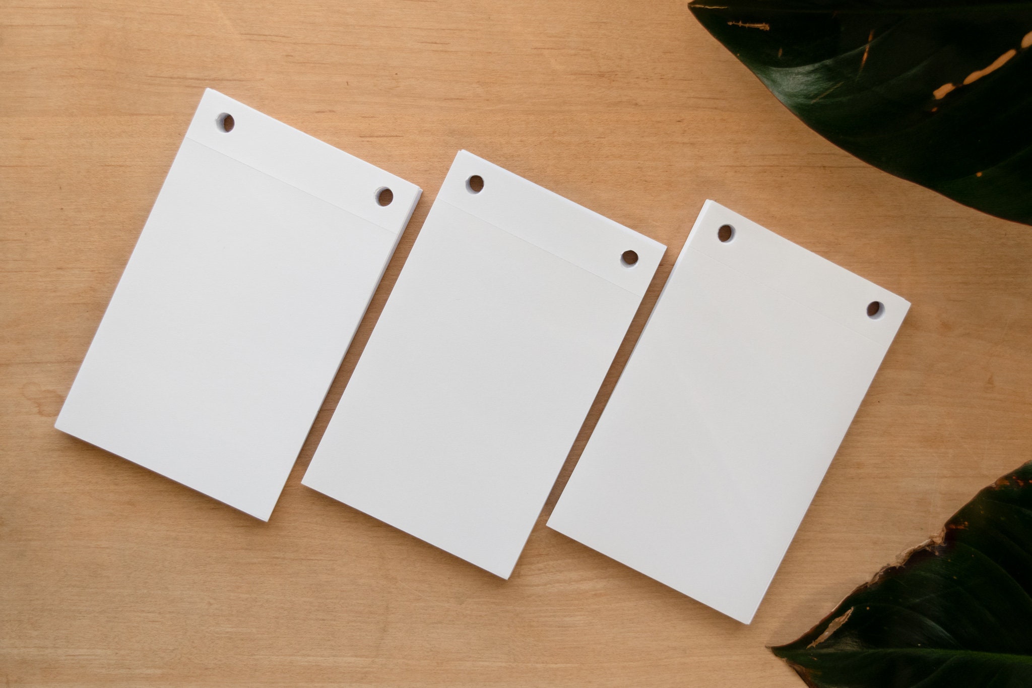 Paper REFILLS: SET OF 3 Personalized Leather Notepad. Desk - Etsy