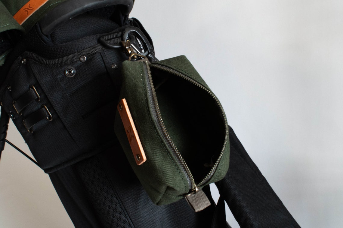 Personalized Golf Valuables Pouch Monogrammed Canvas Mini | Etsy