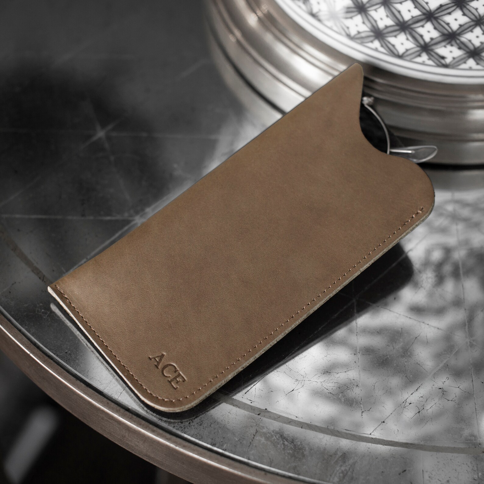 Personalized Leather Glasses Sleeve. Leather Sunglasses - Etsy