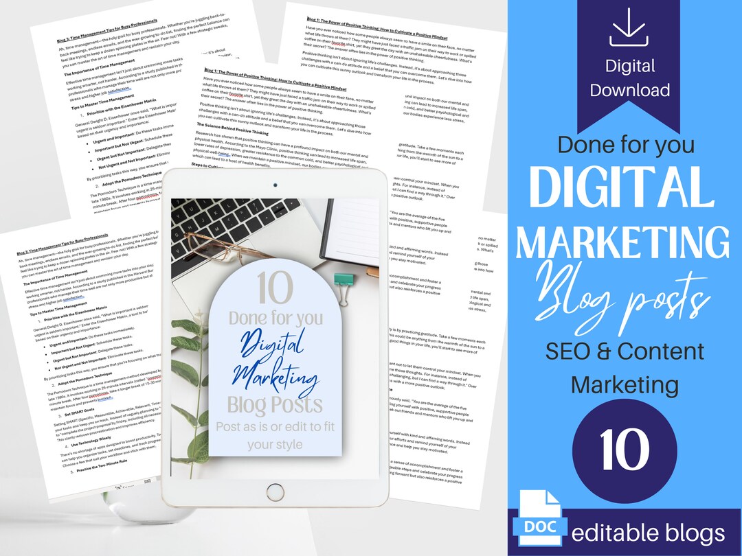 Digital Marketing Blog Posts Done for You Blogs for Digital Marketing ...