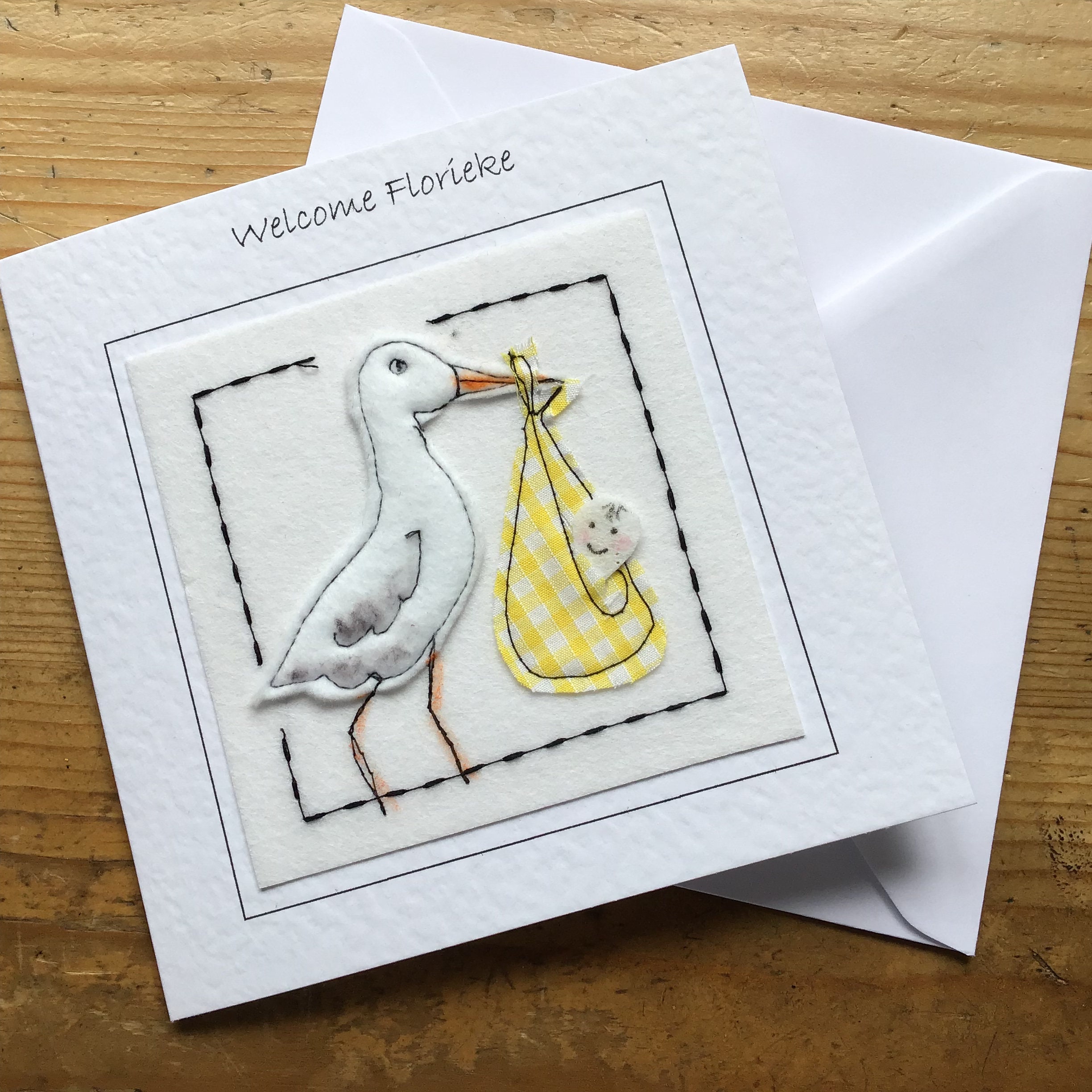 Handmade New Born Personalised Birth Card New Baby - Etsy UK