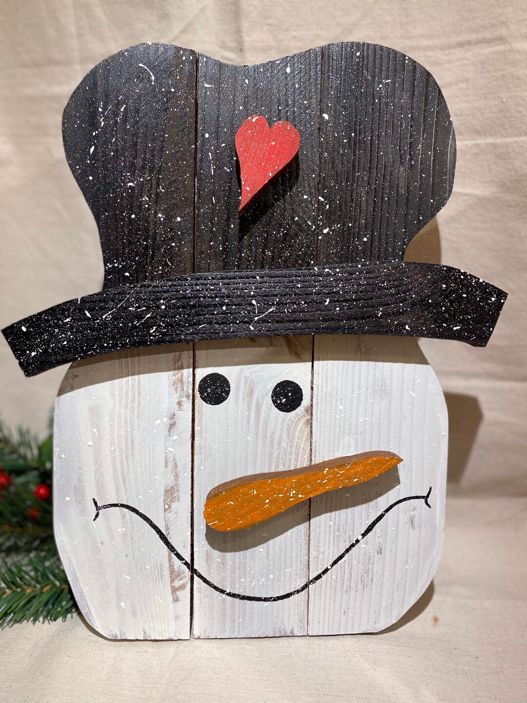Rustic Snowman Decor - Etsy