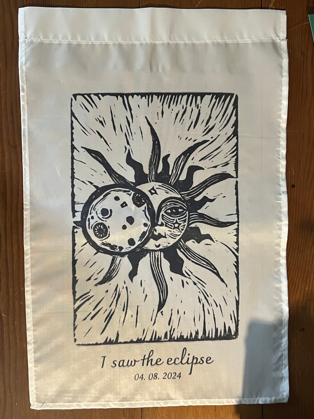 Yard Flag eclipse Art Print - Etsy